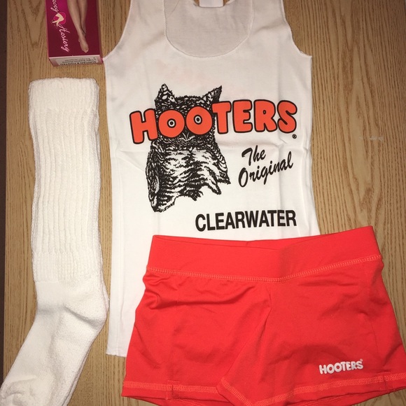 Hooters | Other | New Hooters Uniform Tank Shorts Pantyhose Xl Length ...
